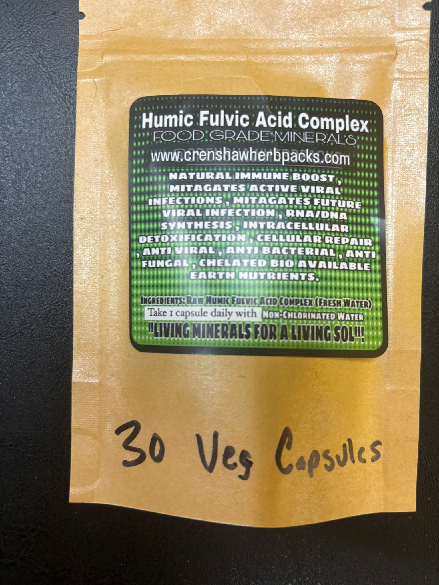 Humic Fulvic Capsules (30) – VEGAN FO LIFE