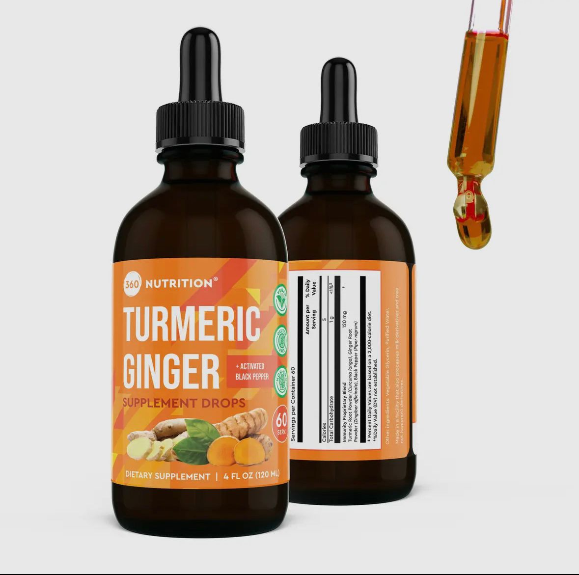 Turmeric Ginger Drops 4oz – VEGAN FO LIFE
