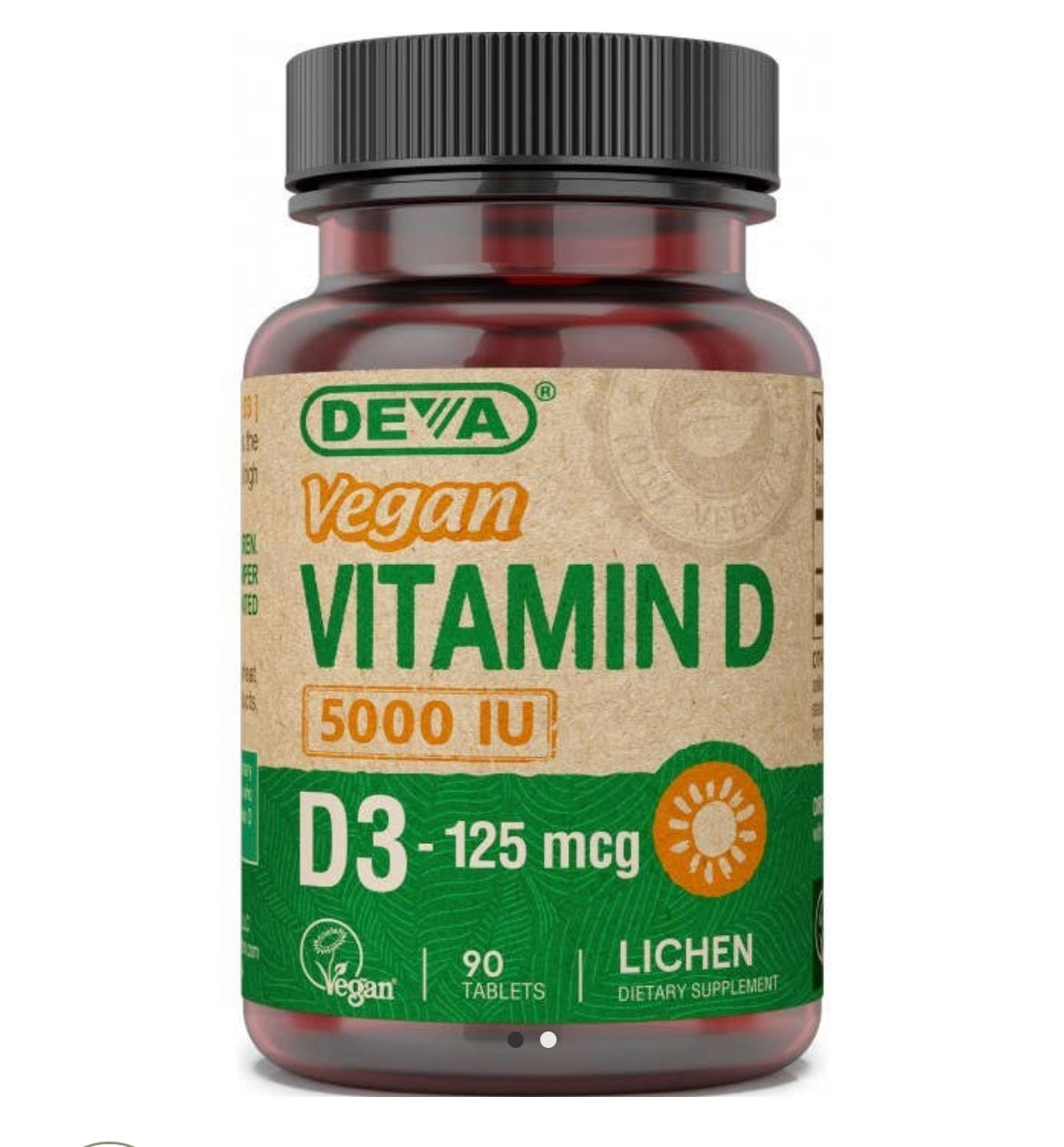 Vitamin D 5000 IU (D3) MCG 90 Tablets – VEGAN FO LIFE