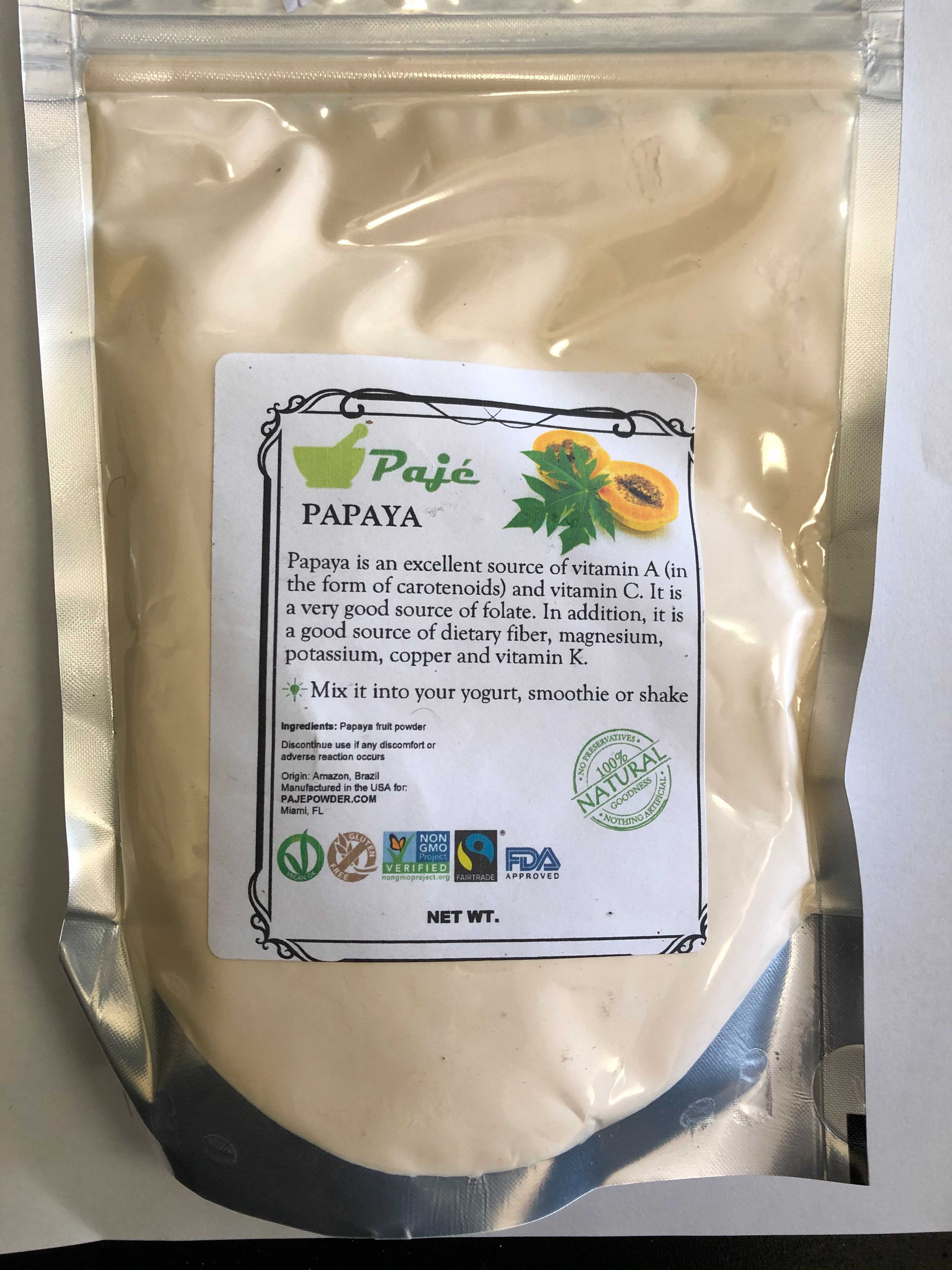 Papaya Powder 8oz – VEGAN FO LIFE